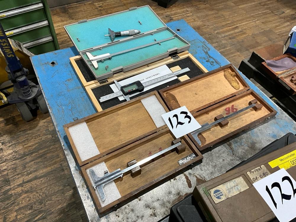 Caliper & depth meters (8x) | Dome Auctions